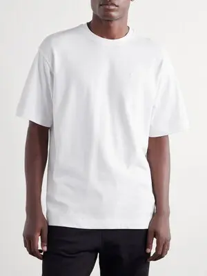 On Logo-embroidered Organic Cotton-jersey T-shirt - White
