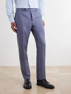 Paul Smith Straight-leg Wool Suit Trousers - Blue