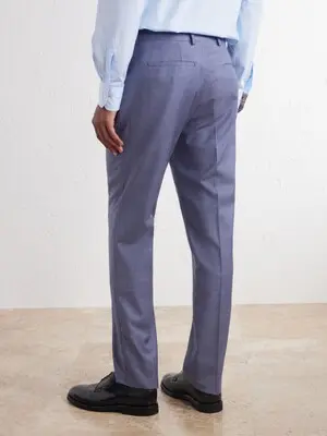 Paul Smith Straight-leg Wool Suit Trousers - Blue