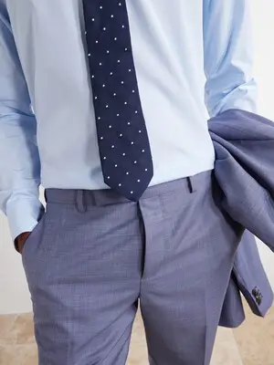 Paul Smith Straight-leg Wool Suit Trousers - Blue