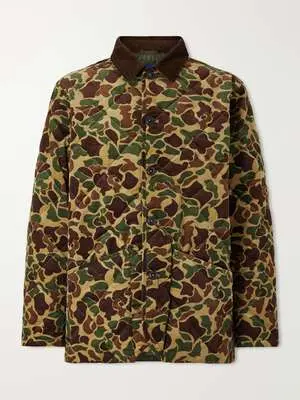 Polo Ralph Lauren Logo-embroidered Quilted Cotton-corduroy Jacket - Multi