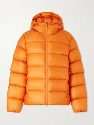 Polo Ralph Lauren Hawthorne Logo-embroidered Quilted Recycled-shell Hooded Down Jacket - Orange