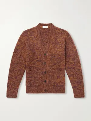 Dries Van Noten Mounia Alpaca-blend Cardigan - Orange