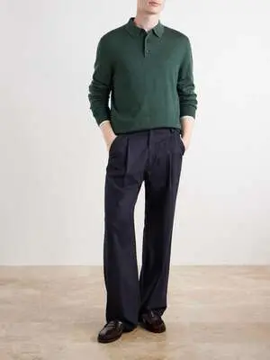 Polo Ralph Lauren Logo-embroidered Wool Polo Sweater