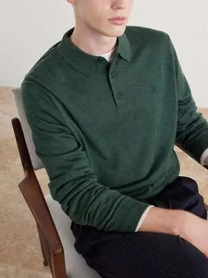Polo Ralph Lauren Logo-embroidered Wool Polo Sweater