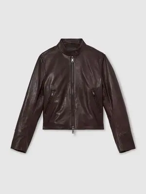 REISS Erin Leather Jacket