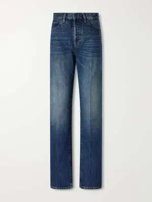 FRAME The Sotheby's Vertical High-rise Straight-leg Jeans