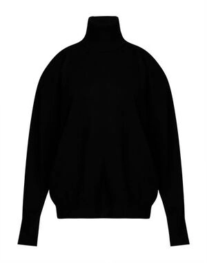ROBERTO COLLINA Turtleneck Size Merino Wool - Black