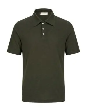 FILIPPO DE LAURENTIIS Polo Shirt Size Linen, Elastane