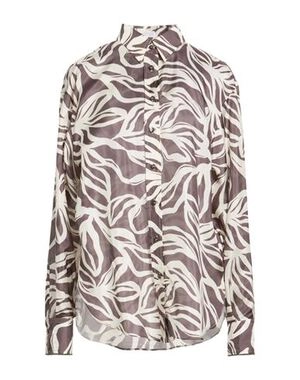 Brunello Cucinelli Shirt Dark Size Silk - Brown