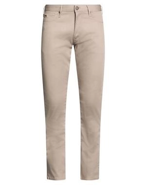 Emporio Armani Cotton Blend Gabardine Trousers - Beige