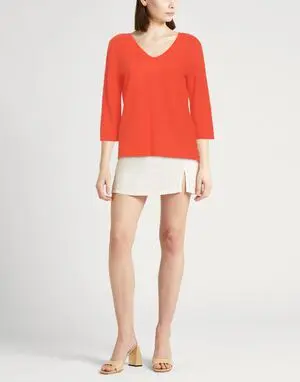 Majestic Filatures Linen & Elastane V-neck 3/4 Sleeve T-shirt