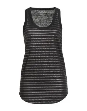 Majestic Filatures Striped Linen Blend Tank Top