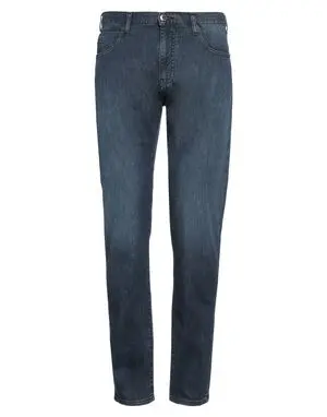 Emporio Armani Skinny Fit Jeans In Dark Wash - Blue