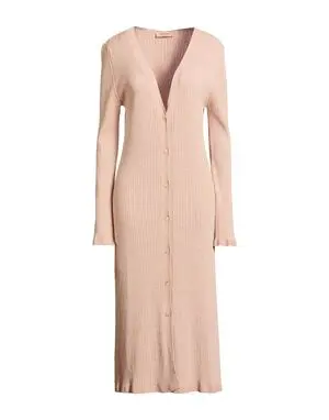 TWINSET Midi Dress Sand Size Viscose, Polyamide, Metallic Polyester