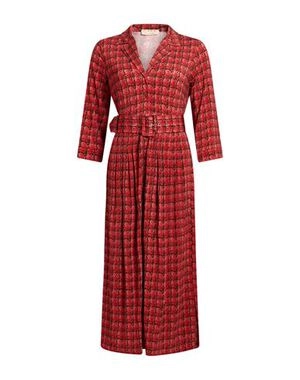 SIYU Midi Dress Size Viscose, Elastane - Red