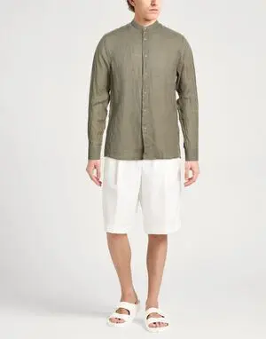 LIU •JO MAN Shirt Size Linen - Green