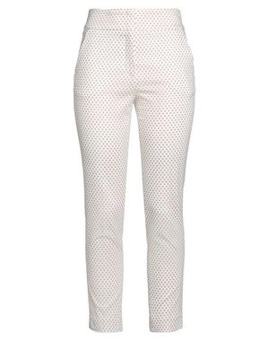 Peserico PESERICO Polka Dot Jacquard Tapered Leg Pants Beige