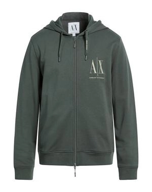 Armani Exchange Man Sweatshirt Navy Size Xl Cotton Green