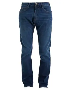 Emporio Armani Dark Wash Studded Straight Leg Jeans