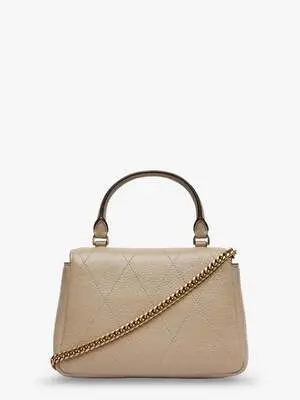 Tory Burch Charlie Quilted Top Handle Chain Wallet Crossbodybag