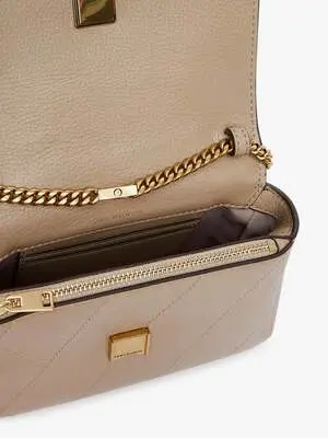 Tory Burch Charlie Quilted Top Handle Chain Wallet Crossbodybag