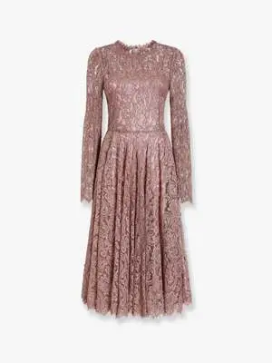 Dolce & Gabbana Lace Dress - Pink