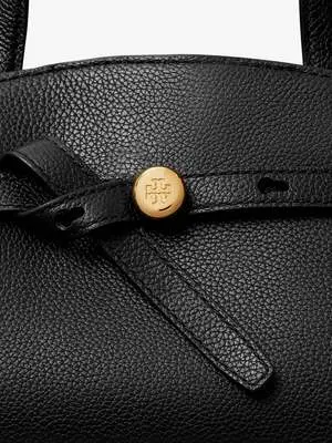 Tory Burch Romy Small Leather Satchel Bag With Shoulder Strap