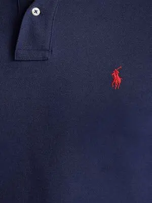 Polo Ralph Lauren Cotton Polo Shirt With Embroidered Logo - Blue