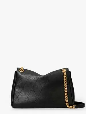 Tory Burch Charlie Leather Shoulder Bag