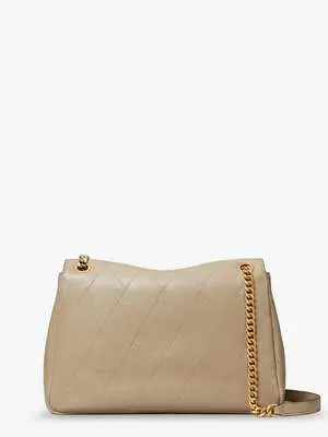 Tory Burch Charlie Leather Shoulder Bag