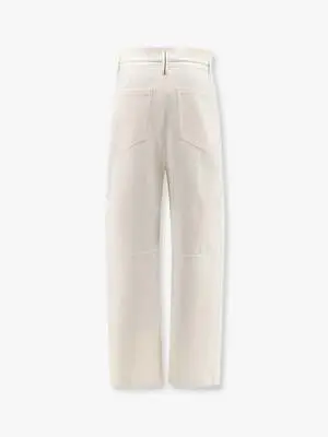 Brunello Cucinelli Baggy Wrinkled Wool And Cotton Trousers