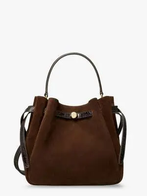 Tory Burch Romy Suede Bucket Bag - Brown