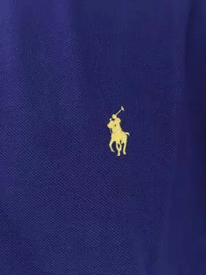 Polo Ralph Lauren Cotton Polo Shirt With Logo Embroidery - Blue