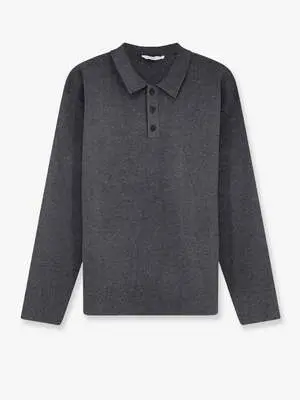 HEVO Viscose Blend Polo Shirt - Grey