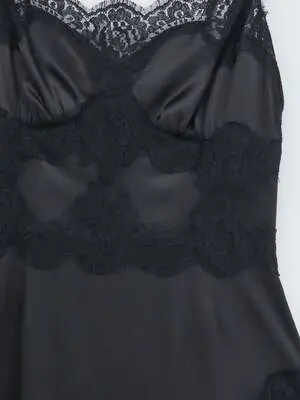 Dolce & Gabbana Slip Dress With Lace Details