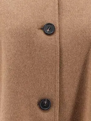 Max Mara Kate Cropped Virgin Wool Jacket With Scarf
