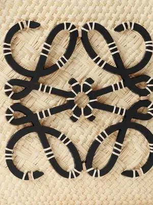 Loewe Paula's Ibizaanagram Palm Leaves And Leather Shoulder Bag