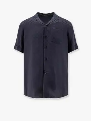 Gucci Gg Jacquard Silk Shirt
