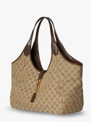 Gucci Gg Fabric Shoulder Bag - Beige