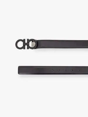 FERRAGAMO Reversible Leather Belt With Gancini Buckle