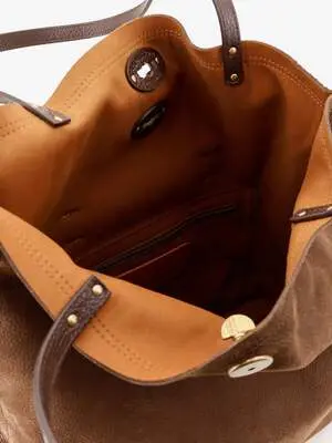ZANELLATO A Spasso Jones Hammered Leather Shoulder Bag