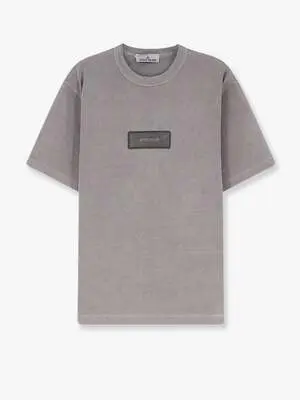 Stone Island Cotton Tshirt With Logo Detail