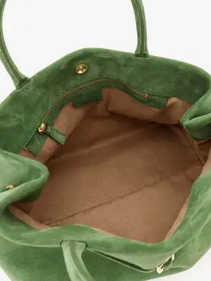 Manu Atelier Le Cambon 35 Suede Handbag