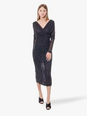 Dolce & Gabbana Polkadots Dress With Drapery