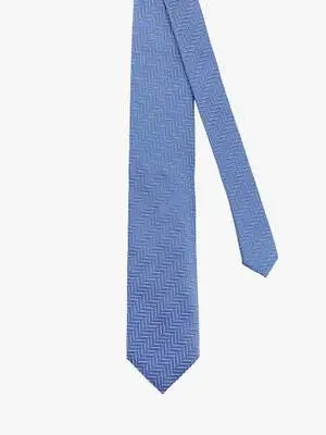 TOM FORD Silk Tie With Geometric Pattern