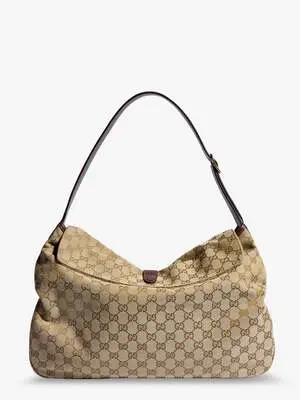 Gucci Jackie Flap Gg Canvas Shouder Bag