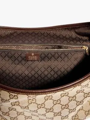 Gucci Jackie Flap Gg Canvas Shouder Bag