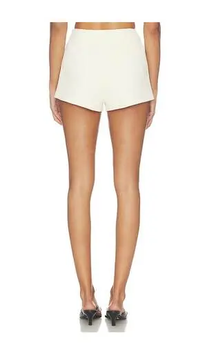 EAVES Naftali Polished Crepe Mini Short