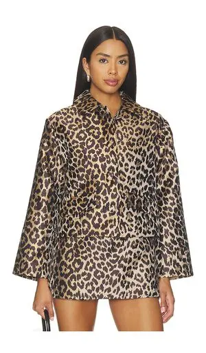 LOVERS AND FRIENDS Tate Jacket In Multi - Leopard